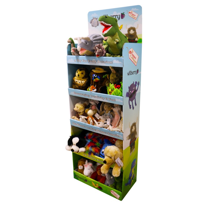 Wilberry Eco Floor Standing Display Unit (Brown)